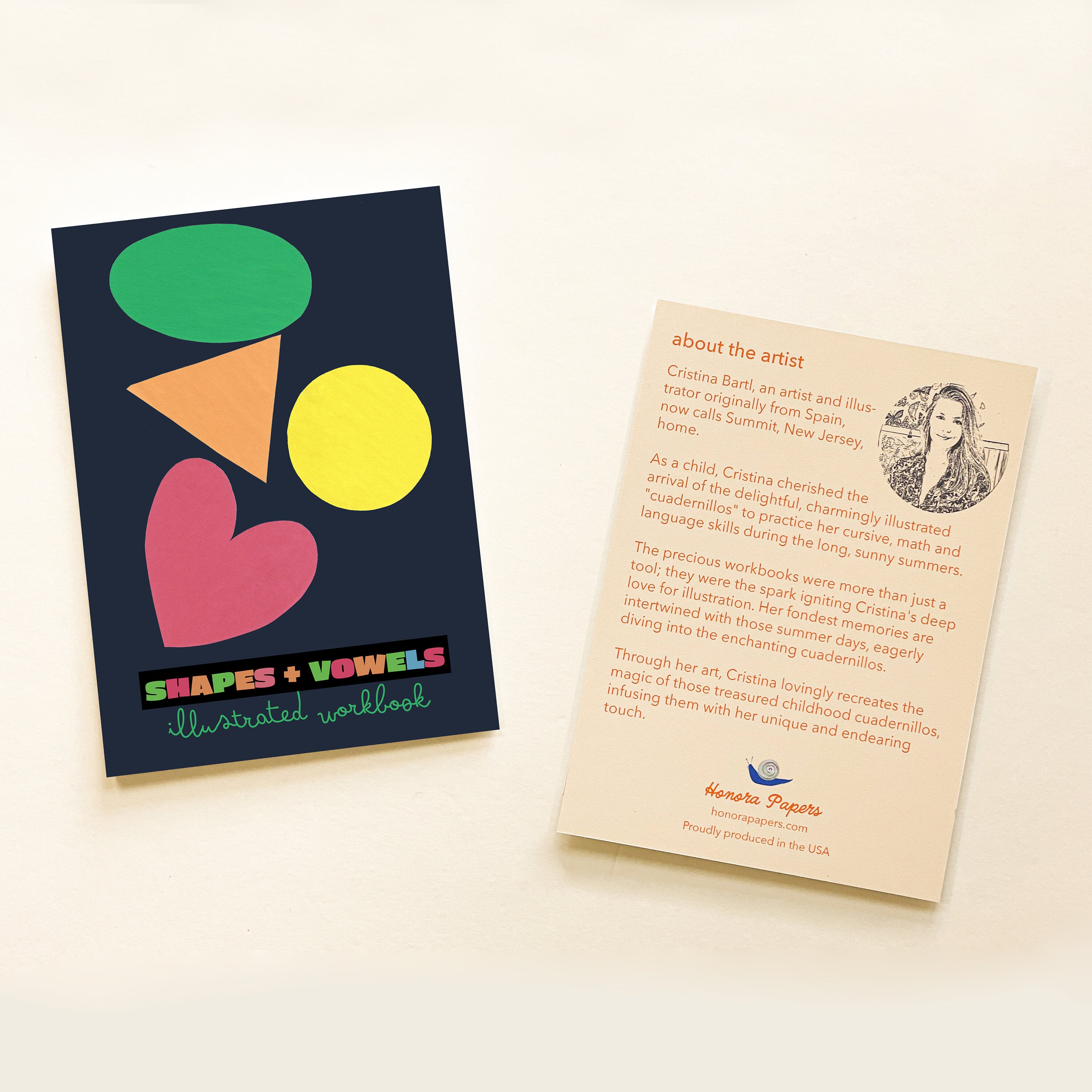 Shapes Cursive Illustrated Workbook, Colorful Geometry and Writing ...