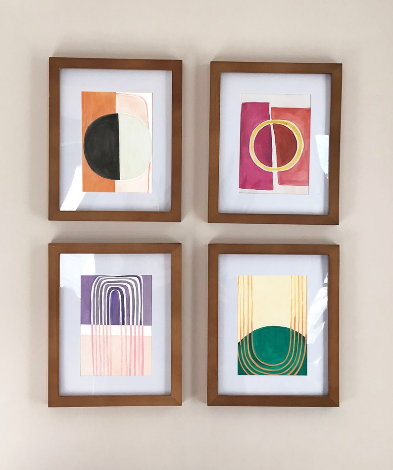 MCM Art set of 4 Printable Filesmid Century Modern Wall Art Digital ...
