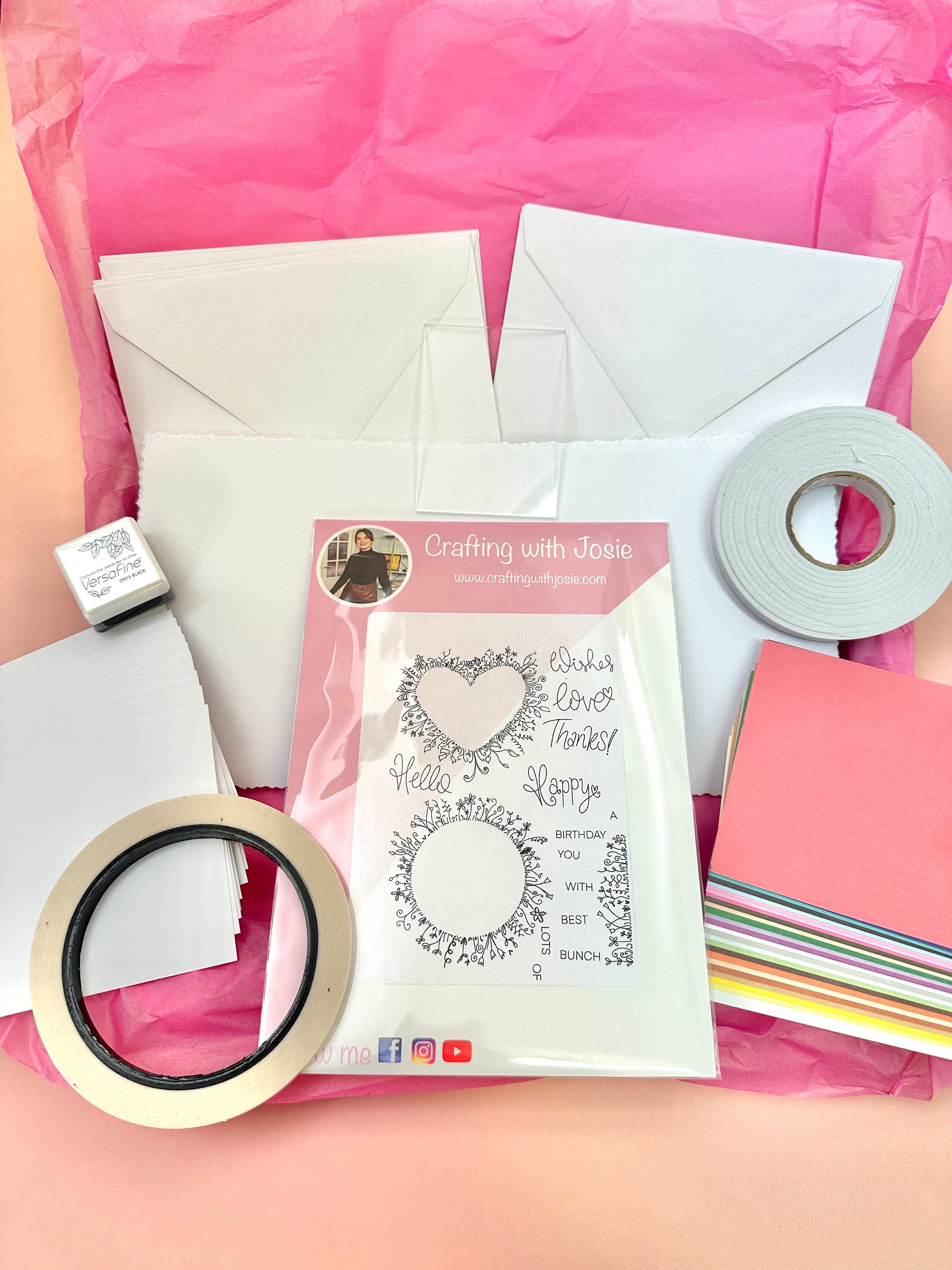 Card Making Box Kit FLORAL FRAMES card Making Stamping Kit Beginner ...