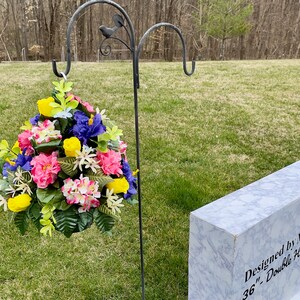 Pastel Colors Large Hanging Basket for Shepherd Hook, Hanging Basket ...