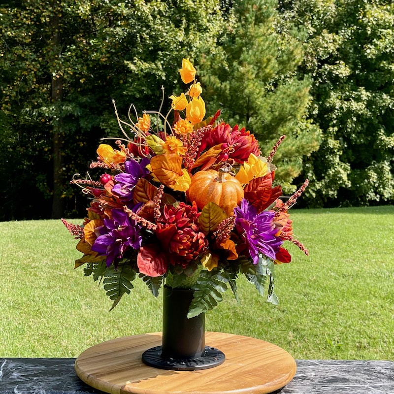 Fall Grave Flowers - Etsy