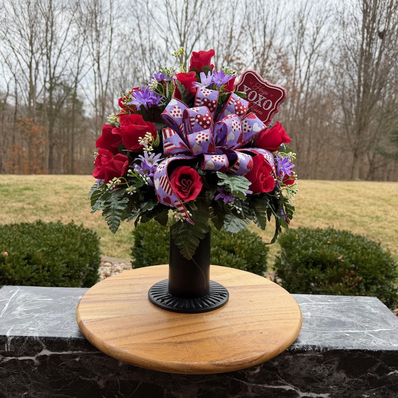 Bow for Cemetery Vase - Etsy