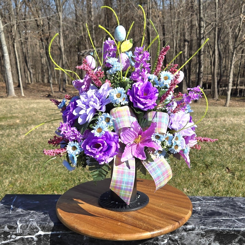 Spring Cemetery Flowers Arrangement - Etsy