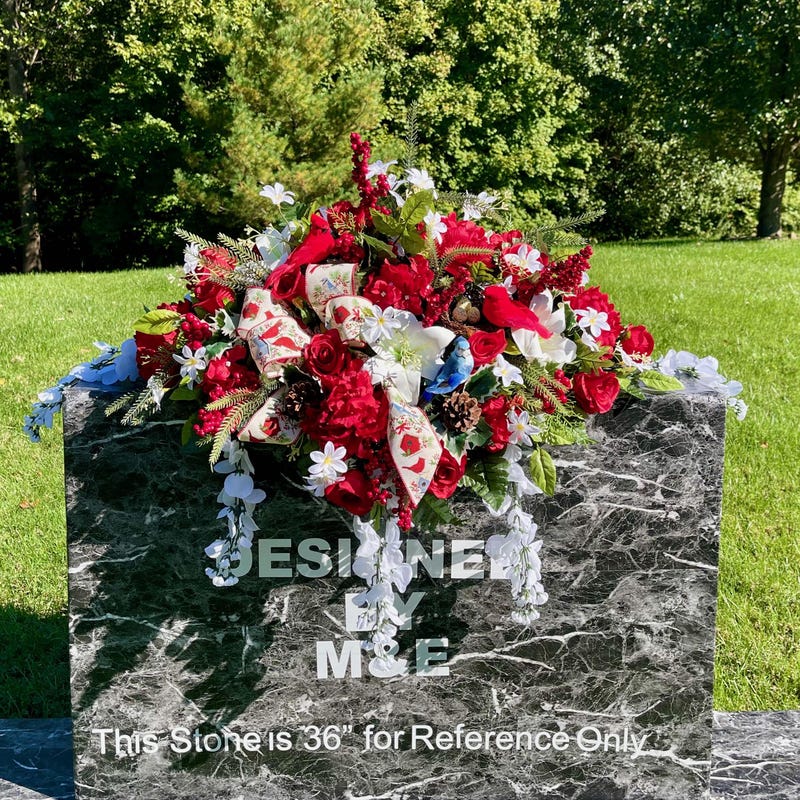 Blue Christmas Saddle - Etsy