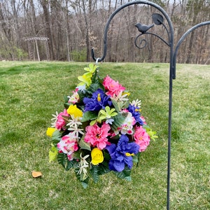Pastel Colors Large Hanging Basket for Shepherd Hook, Hanging Basket ...