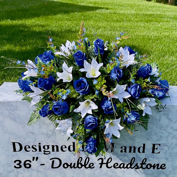 Saddle Headstone Flowers - Etsy