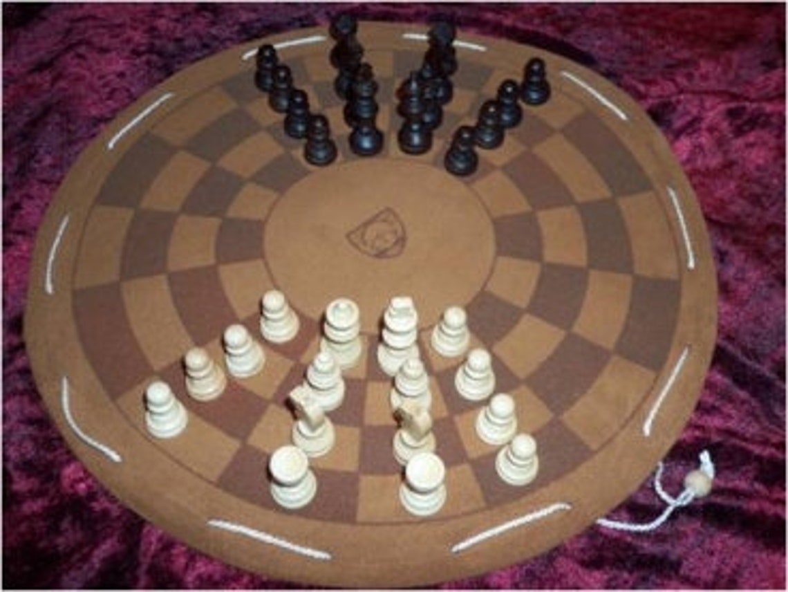 Byzantine Chess Round Chess Historical Board Games in - Etsy