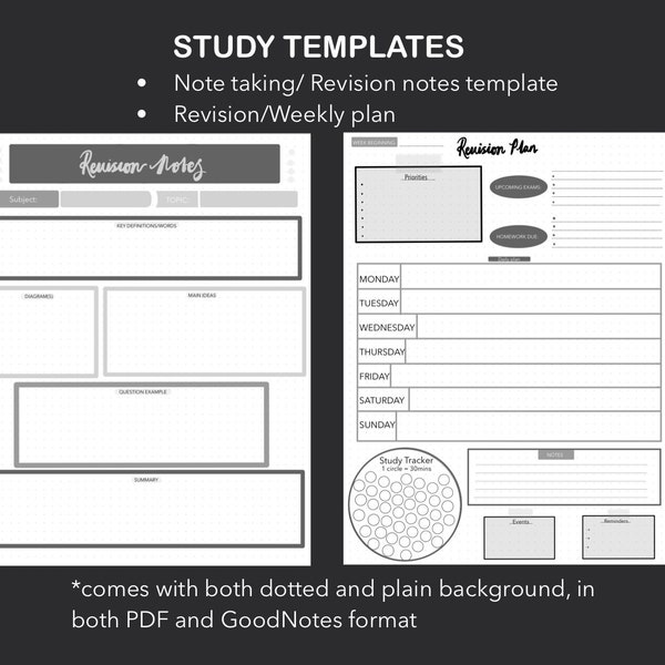 Study Planner - Etsy