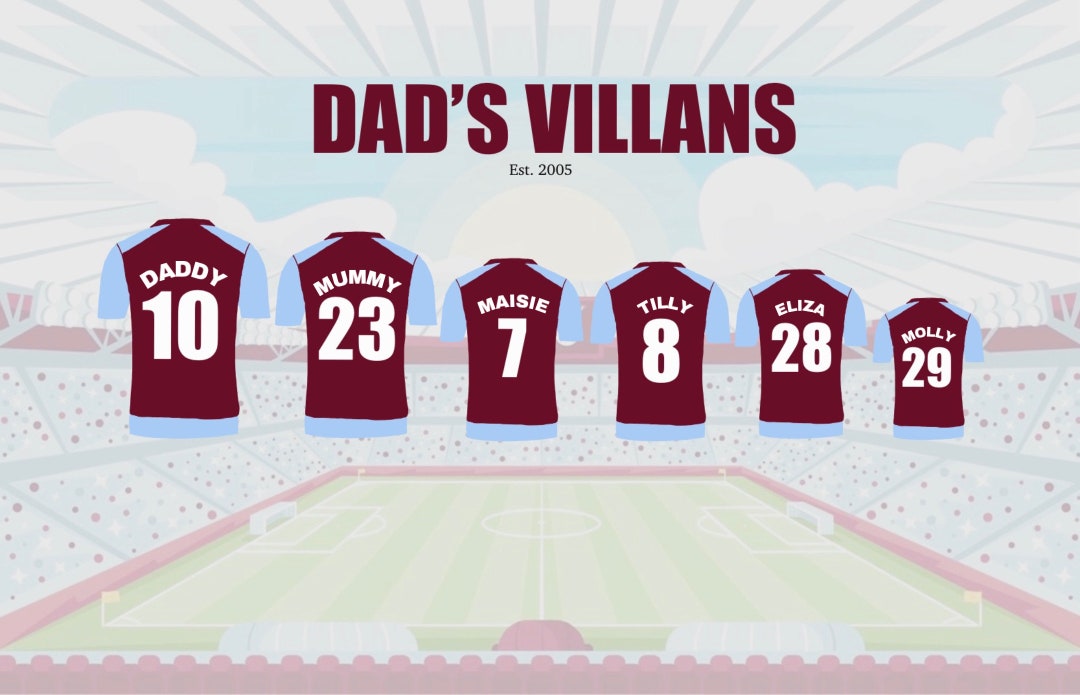 Custom Football Fan Print - Etsy