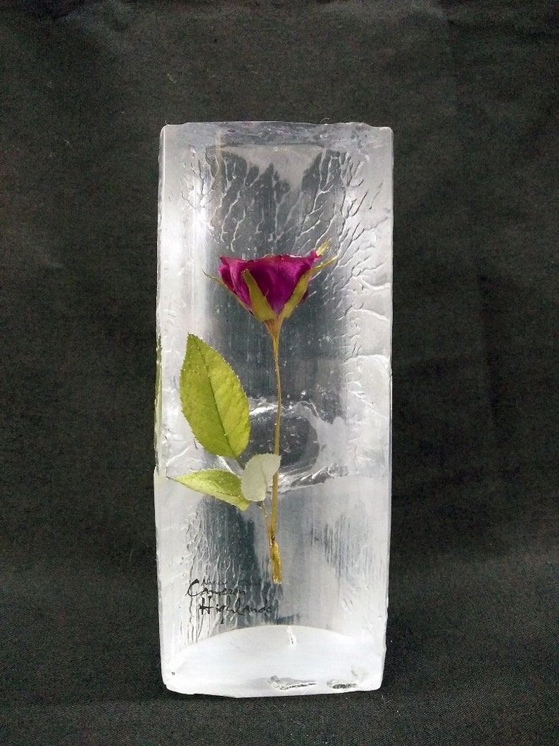 Real Rose in Resin - Etsy