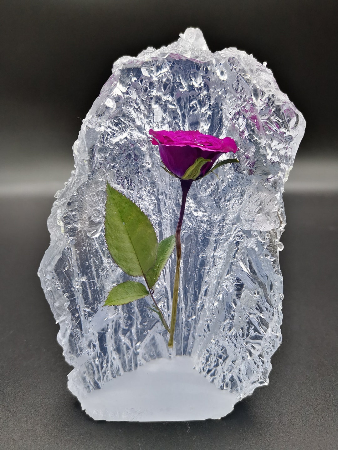 Real Rose in Resin - Etsy