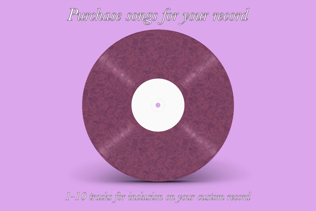Expedited Song File Purchase for Your Custom Record - Etsy