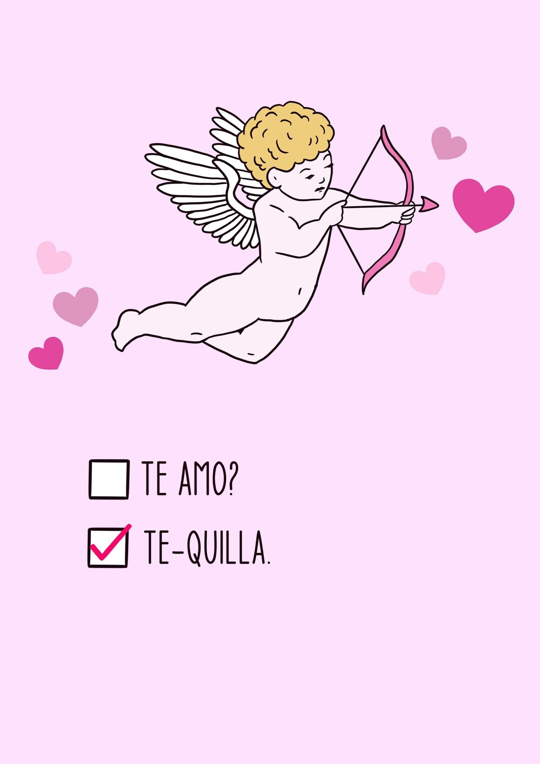 Cupid Greetings Card - Etsy