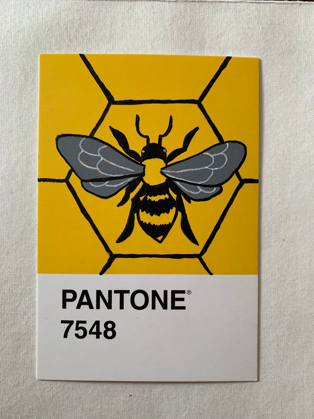 Pantone Postcard: Queen Bee - Etsy