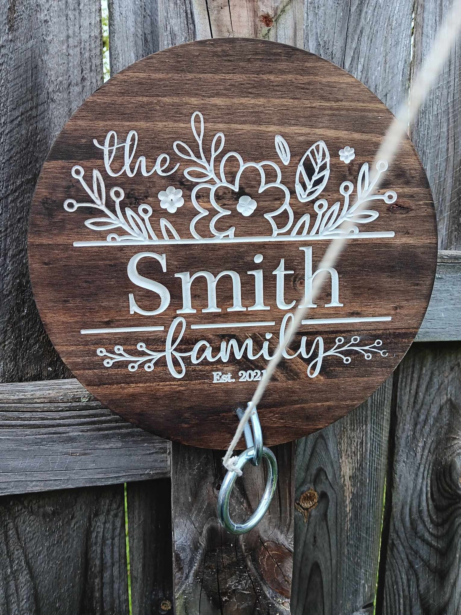 Personalized Ring Hook Game, Wooden Ring Toss, Carved Bar Decor, Family ...