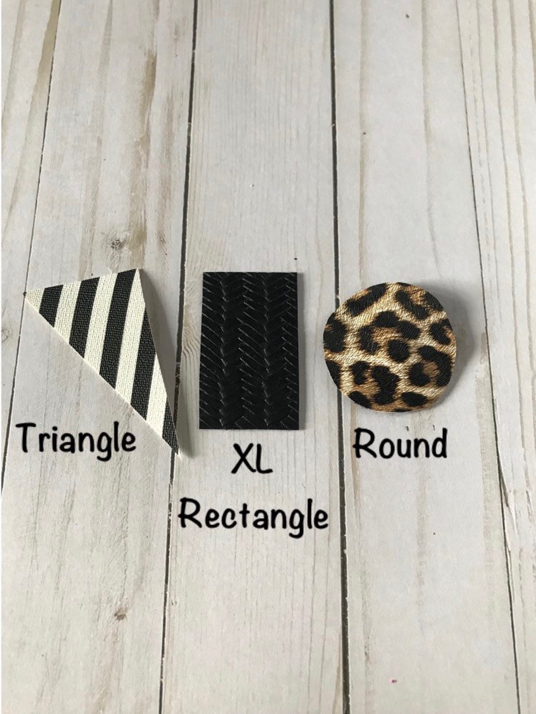 Faux Leather Snap Clips Funky Shapes for Girls and Mamas - Etsy