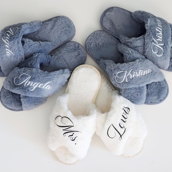 Embroidered Slippers - Etsy