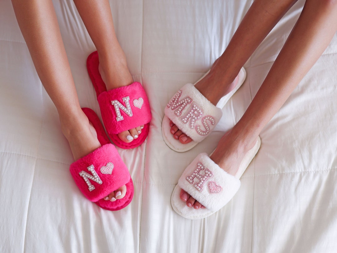 Bridesmaids Matching Slippers Maid of Honor Gift Bridesmaids Proposal ...