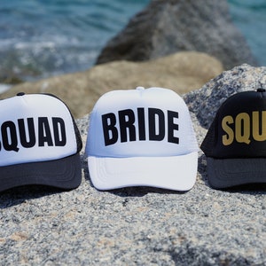 Matching Personalized Trucker Hats for Bridesmaids Maid of Honor Matron ...