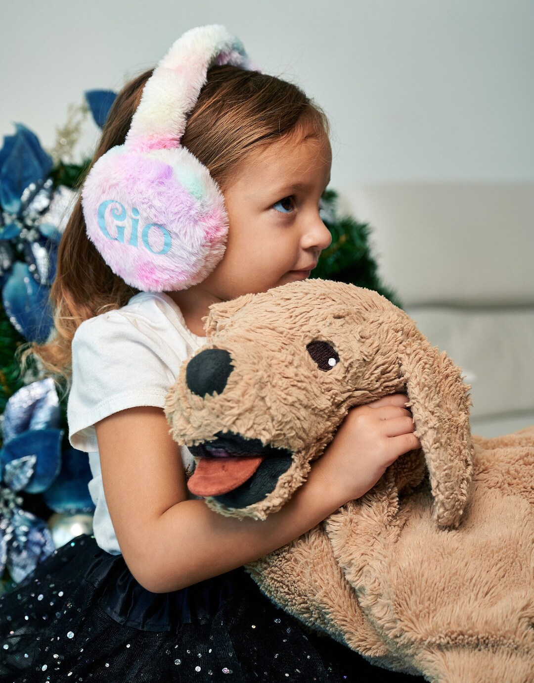 Custom Birthday Princess Earmuffs Fluffy Pretty Earmuffs Girls ...