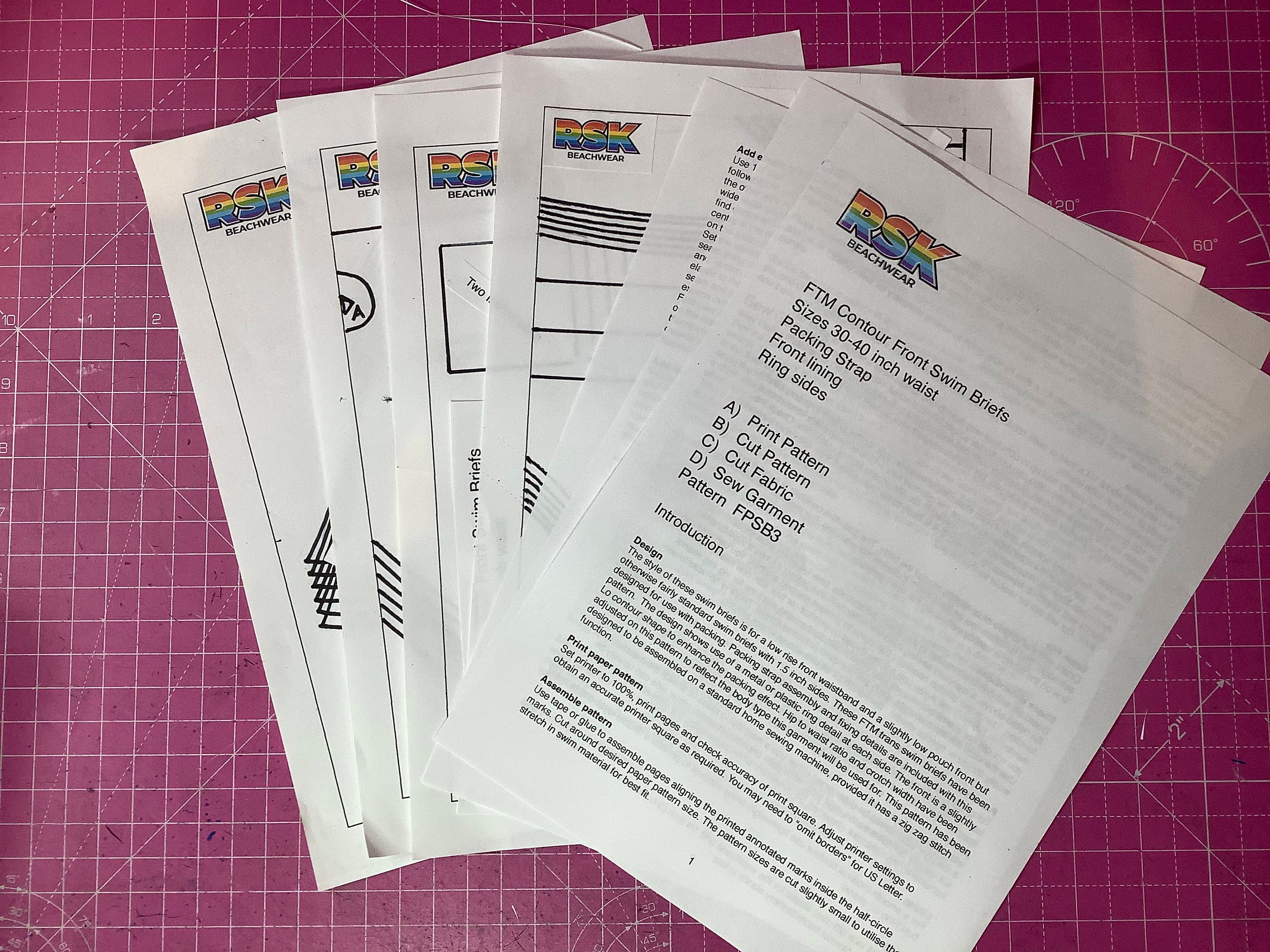 Pattern to Make FTM Trans Swim Briefs Ring Sides - Etsy