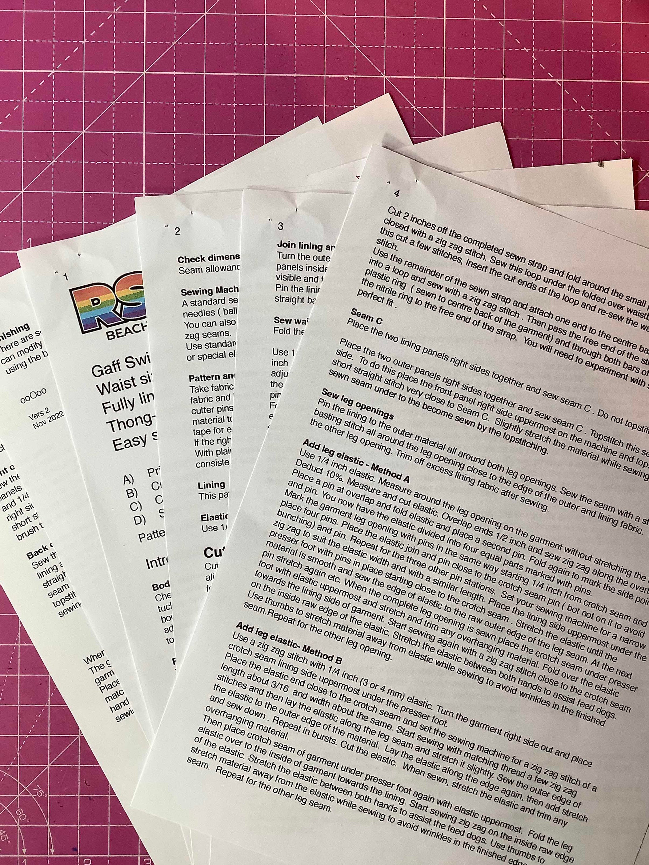 PDF Pattern - Gaff Swim Brief MTF, for 26-36 Inch Waists. - Etsy