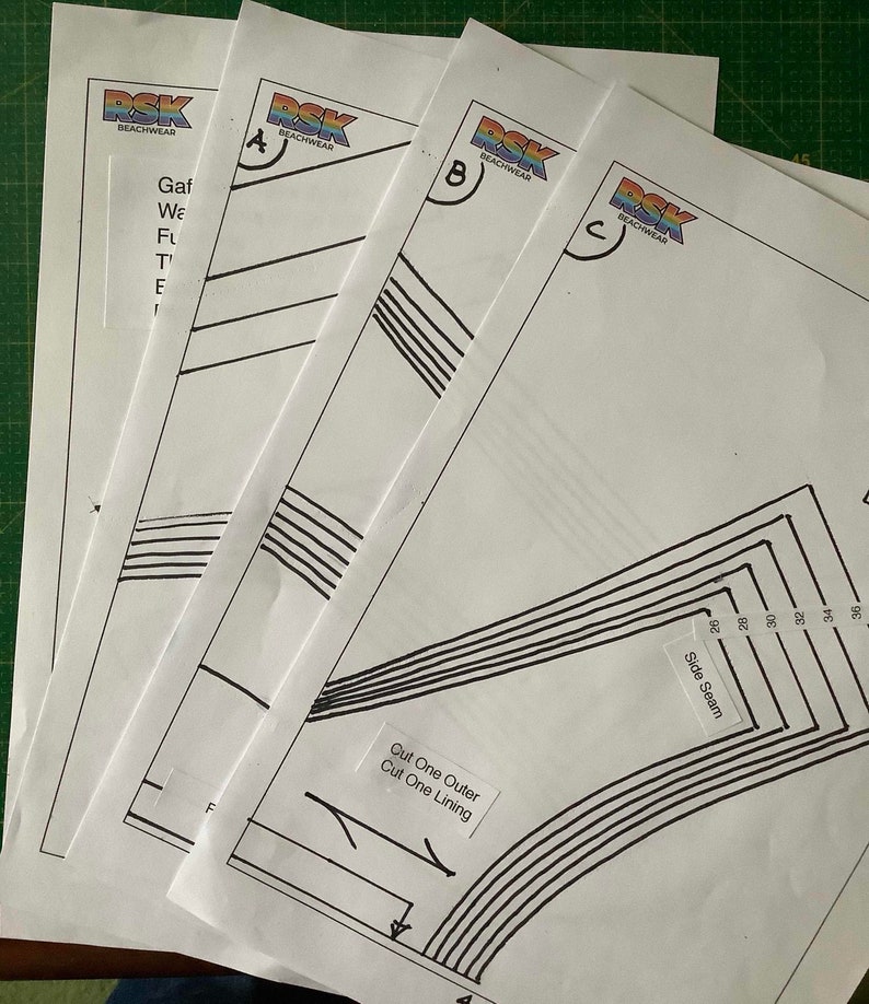 PDF Pattern - Gaff Swim Brief MTF, for 26-36 Inch Waists. - Etsy