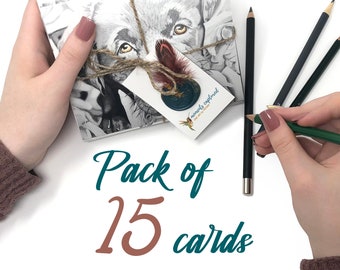 Hand Drawn Cards | Etsy