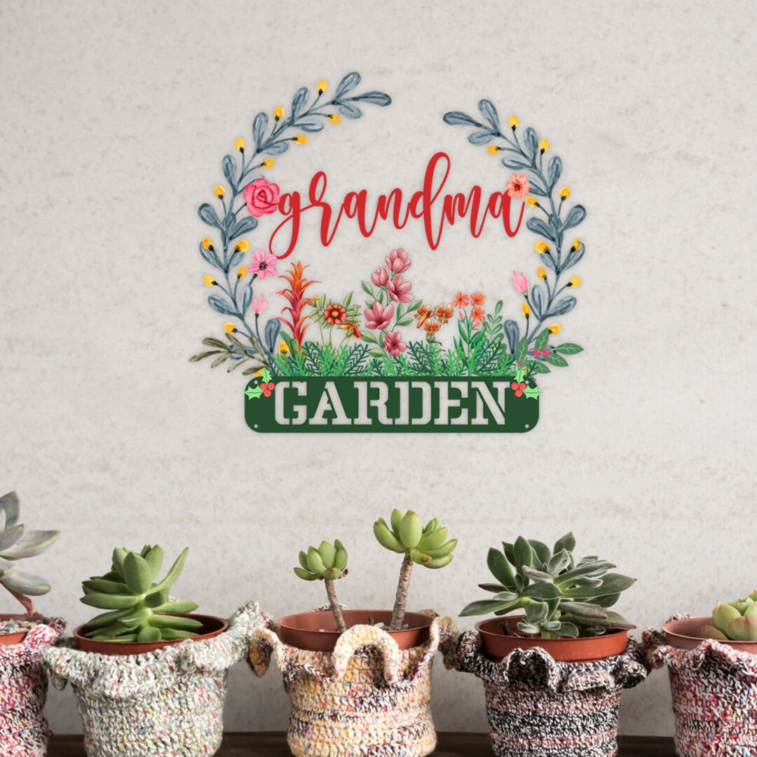 Custom Metal Signs Christmas Garland, Colorful Metal Outdoor Signs ...