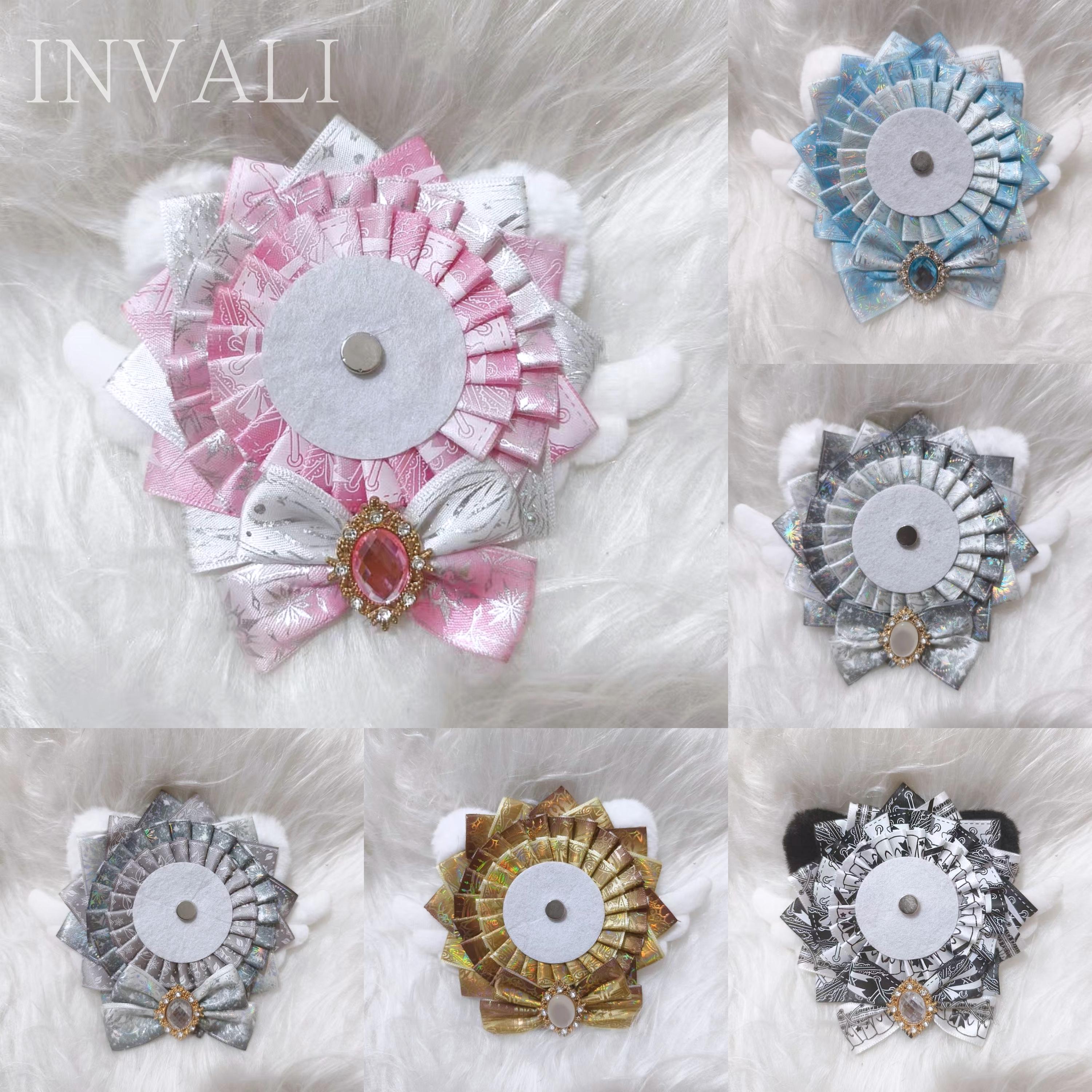 Angel Cat Ears Rosette for 58mm Badges | Anime Cartoon Badge Holder ...
