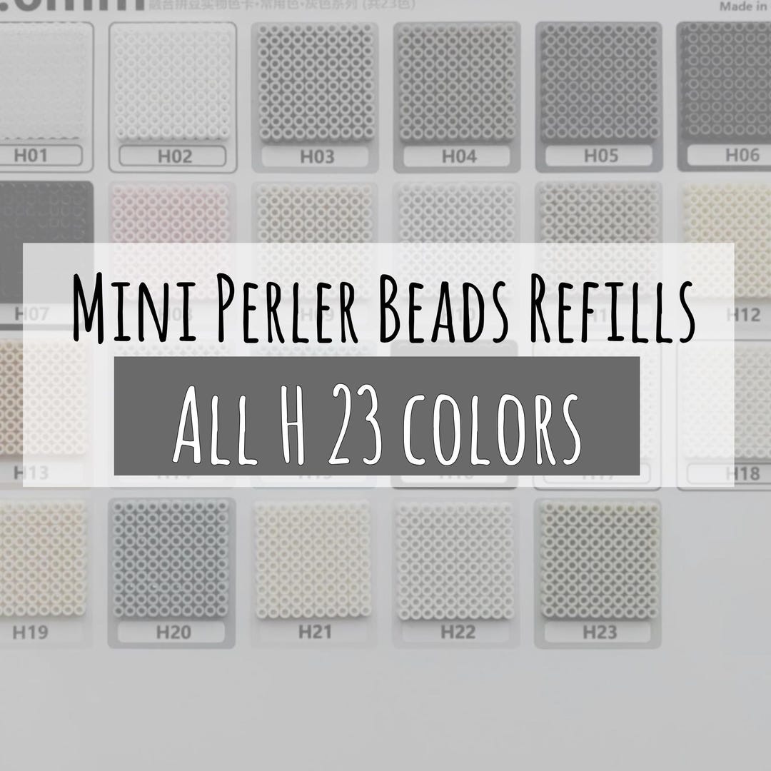 H Code 2.6mm Mini Perler Bead Refills | for Bead Crafts, Handcrafts ...