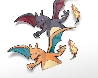 Charizard Vinyl Sticker - Etsy