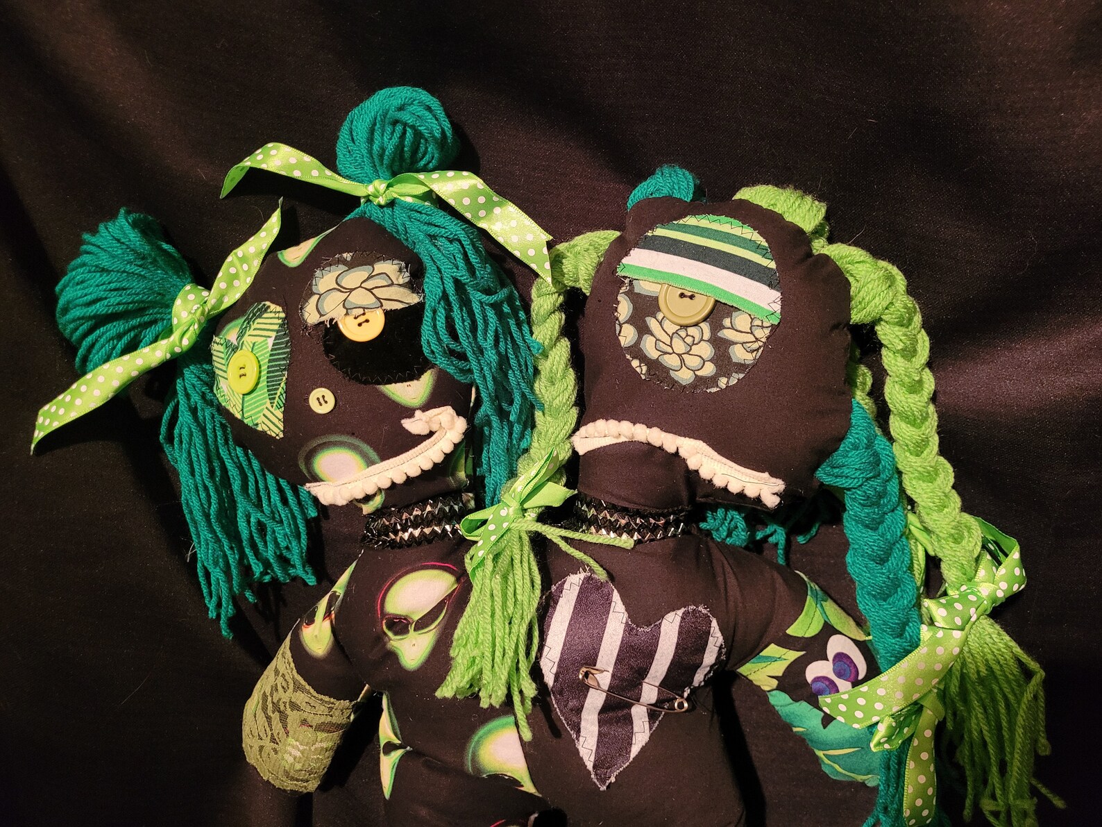 Siamese Twins Intention/ Dammit Dolls Voodoo Therapy Doll Horror Green ...