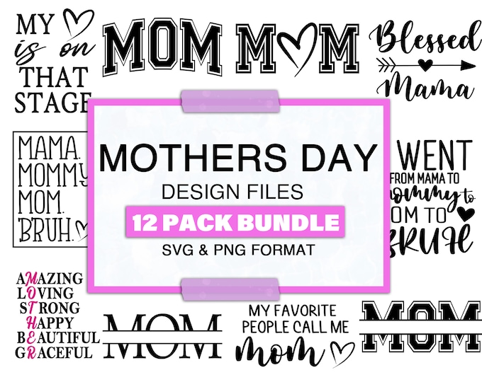 Mother's Day Svg Bundle | Mom Svg | Mama Svg | Mommy Svg - Etsy Canada