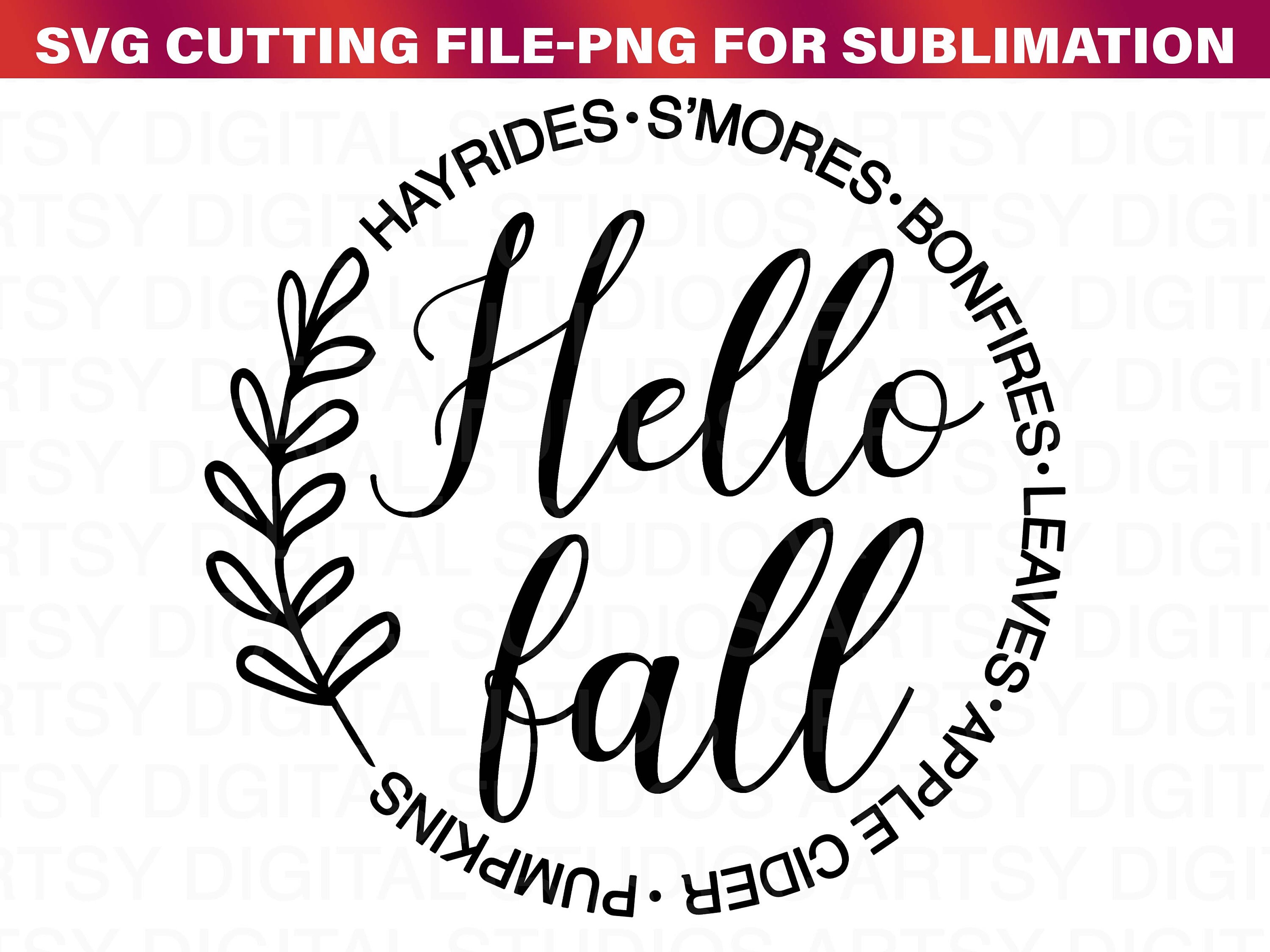 Hello Fall Svg Fall Svg Welcome Svg Smores Svg Autumn - Etsy