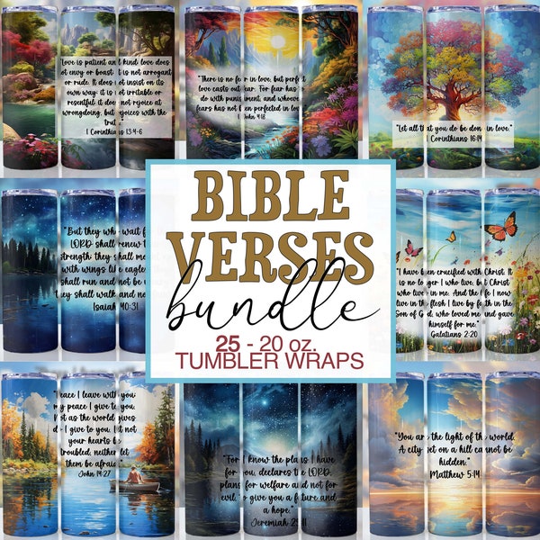 Bible Verse Tumbler - Etsy