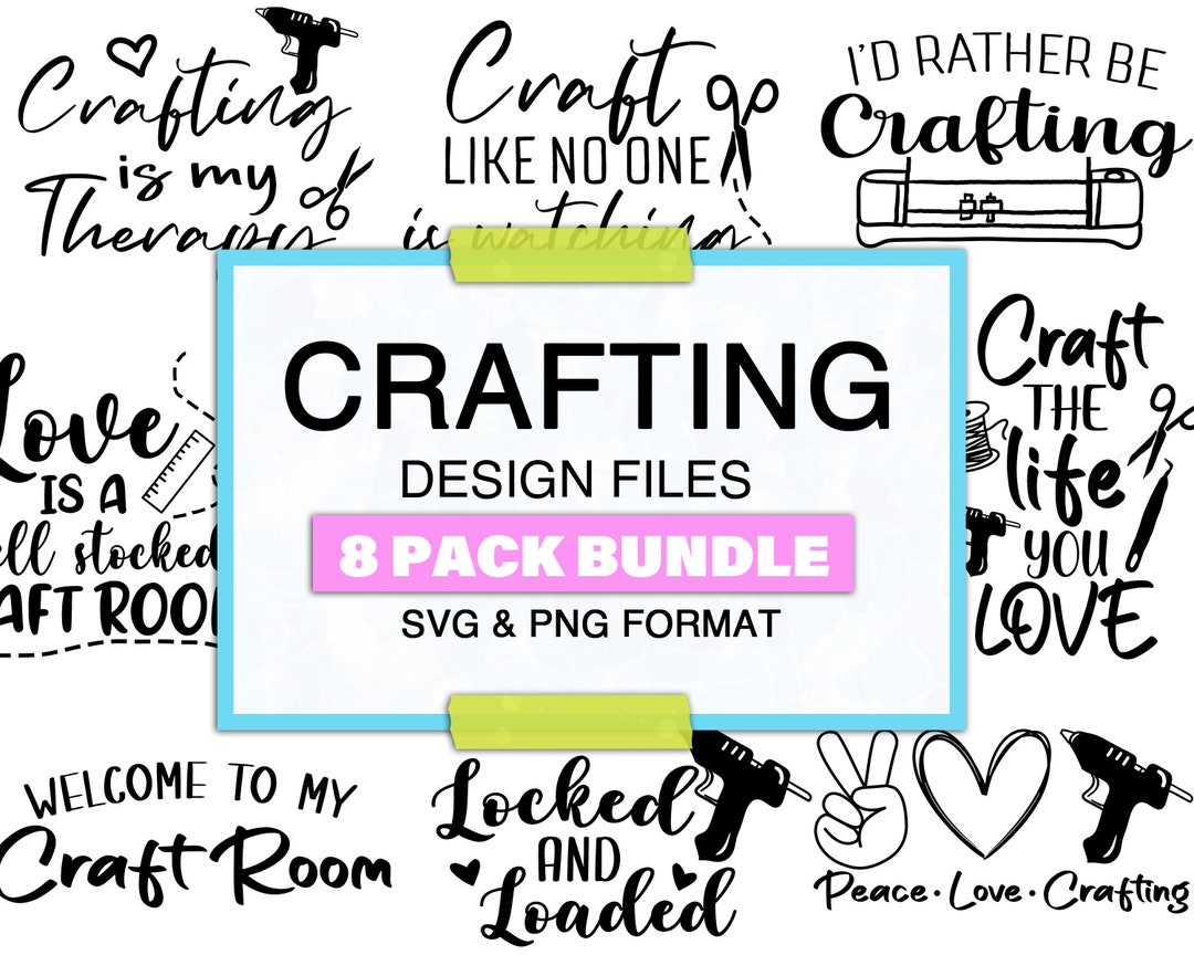 Crafting Svg Bundle, Craft Svg, Craft Room Svg, Funny Crafting Shirt ...