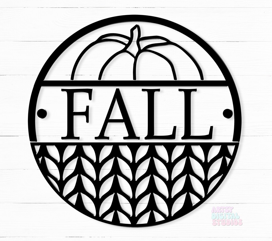Round Sign Fall Svg, Fall Round Sign Svg, Round Fall Sign Svg, Fall ...