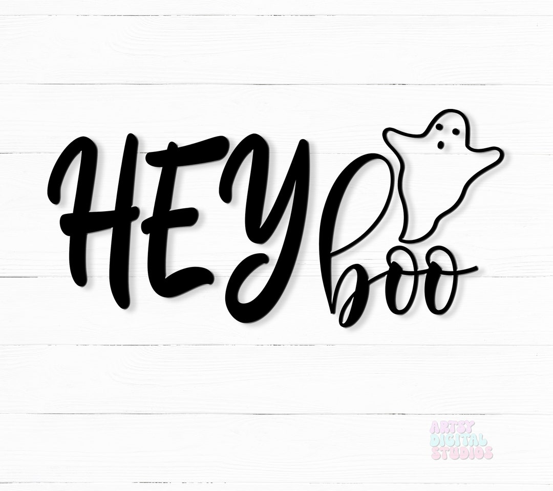 Spooky Halloween Boo SVG: Ghost Word Art (digital Download) - Etsy