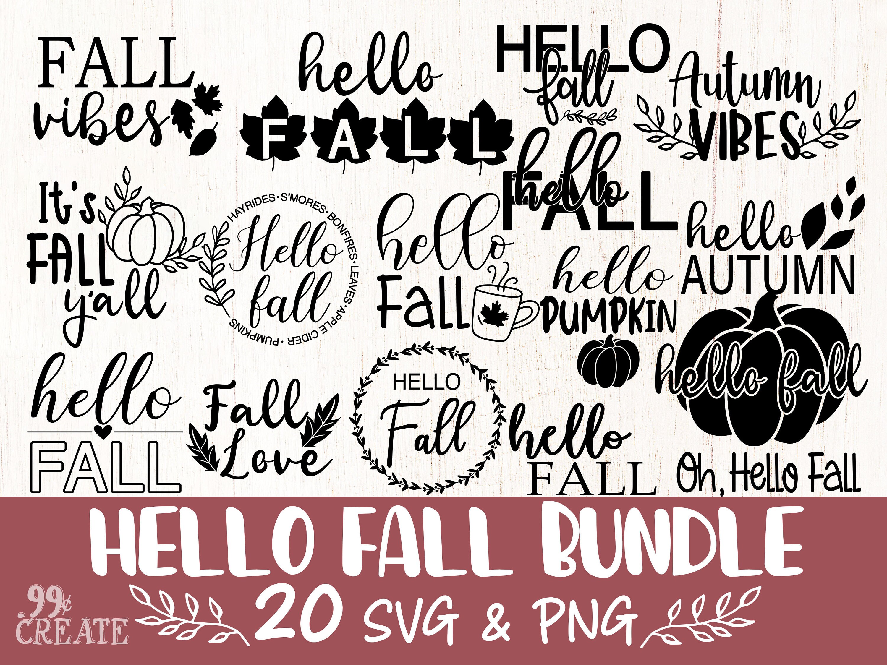 Fall Svg Happy Fall Svg Fall Svg Bundle Autumn Svg Bundle - Etsy