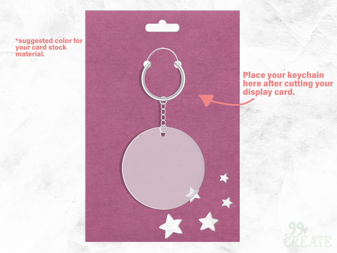 Keyring Display Card Svg Bundle PNG SVG Cricut Svg - Etsy