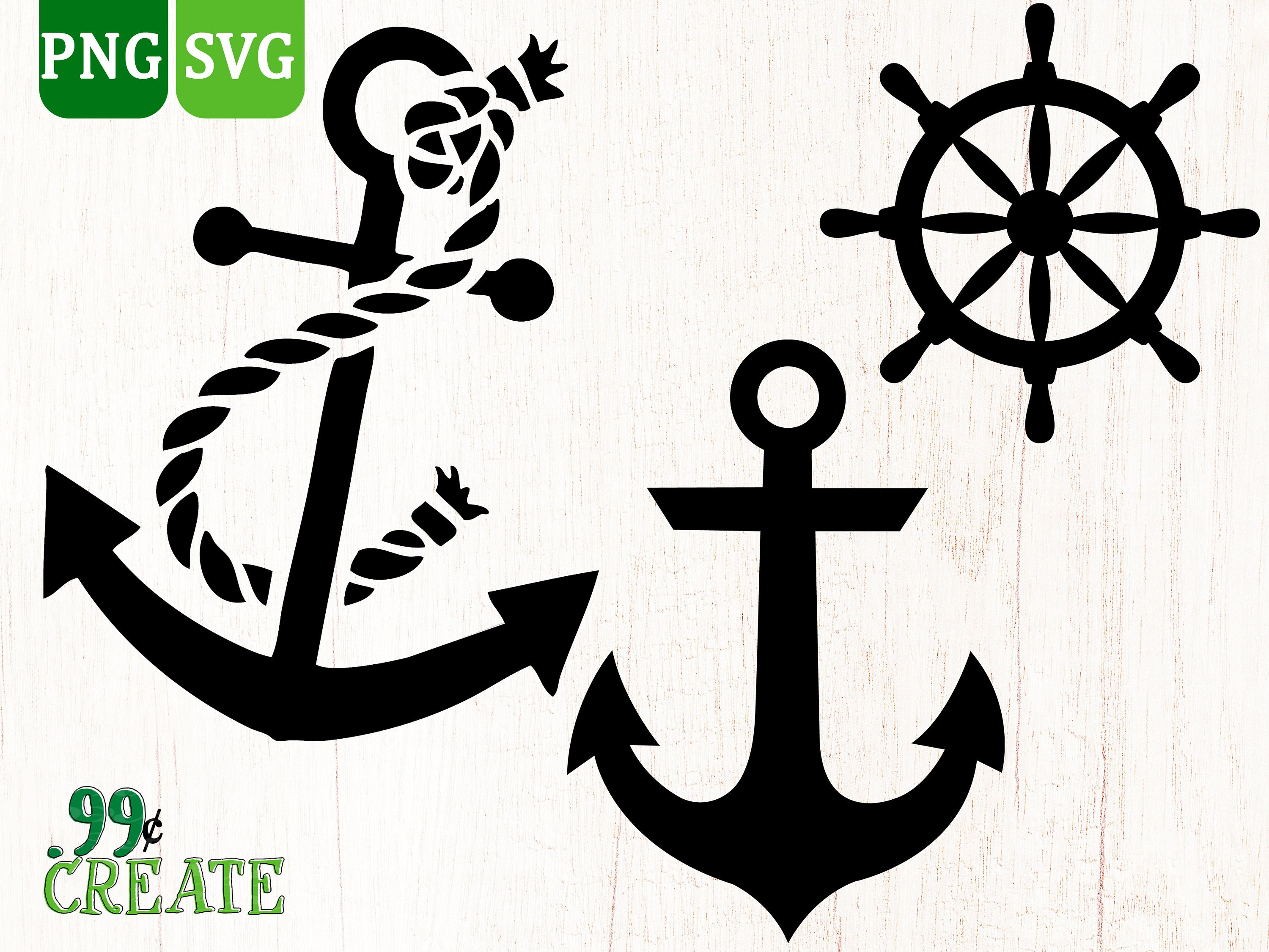 Anchor Svg bundle Anchor SVG Nautical SVG Anchor Clipart | Etsy