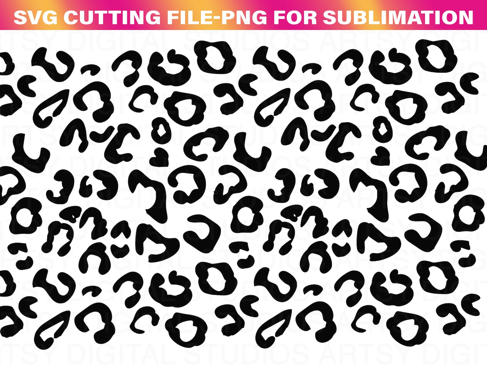 Leopard Print SVG Animal Print SVG Cut File Leopard Svg Svg - Etsy