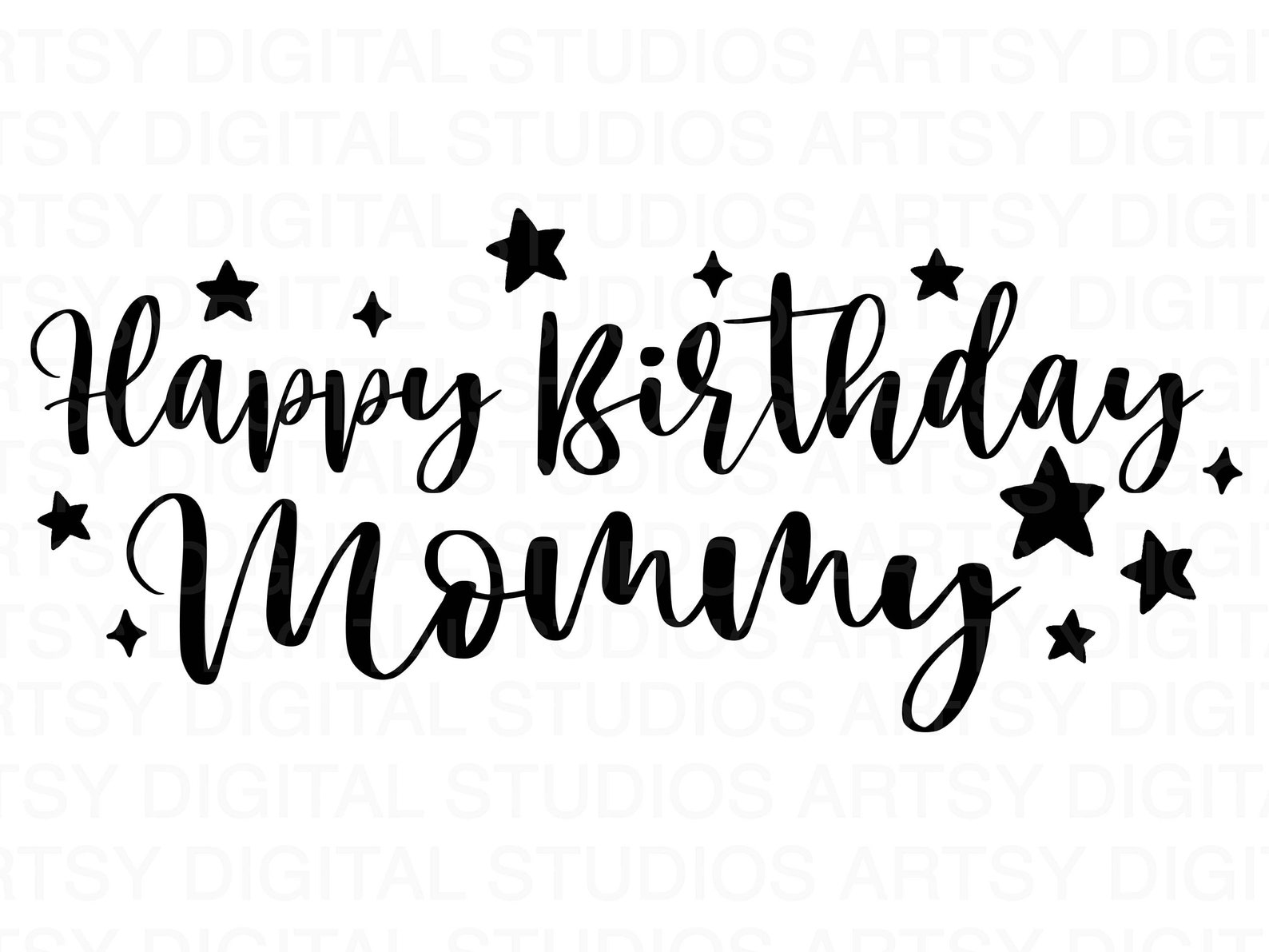 Happy Birthday Mommy SVG: Mom Birthday Cut File (digital Download) - Etsy