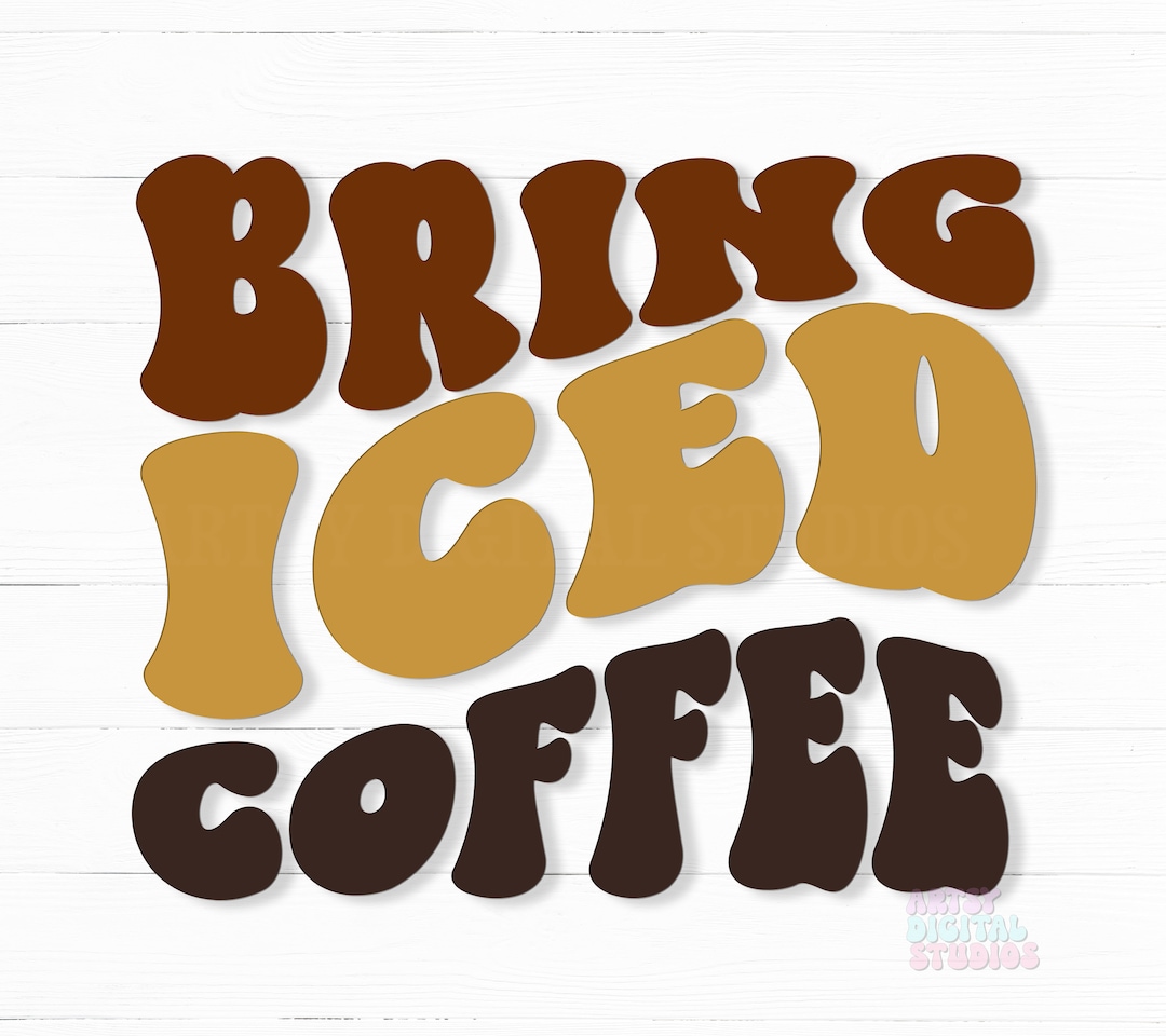 Iced Coffee Lover SVG Design: Cricut Cut File (digital Download) - Etsy