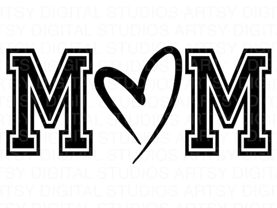 Mom Heart Instant Digital Download Svg Png Gift Idea - Etsy