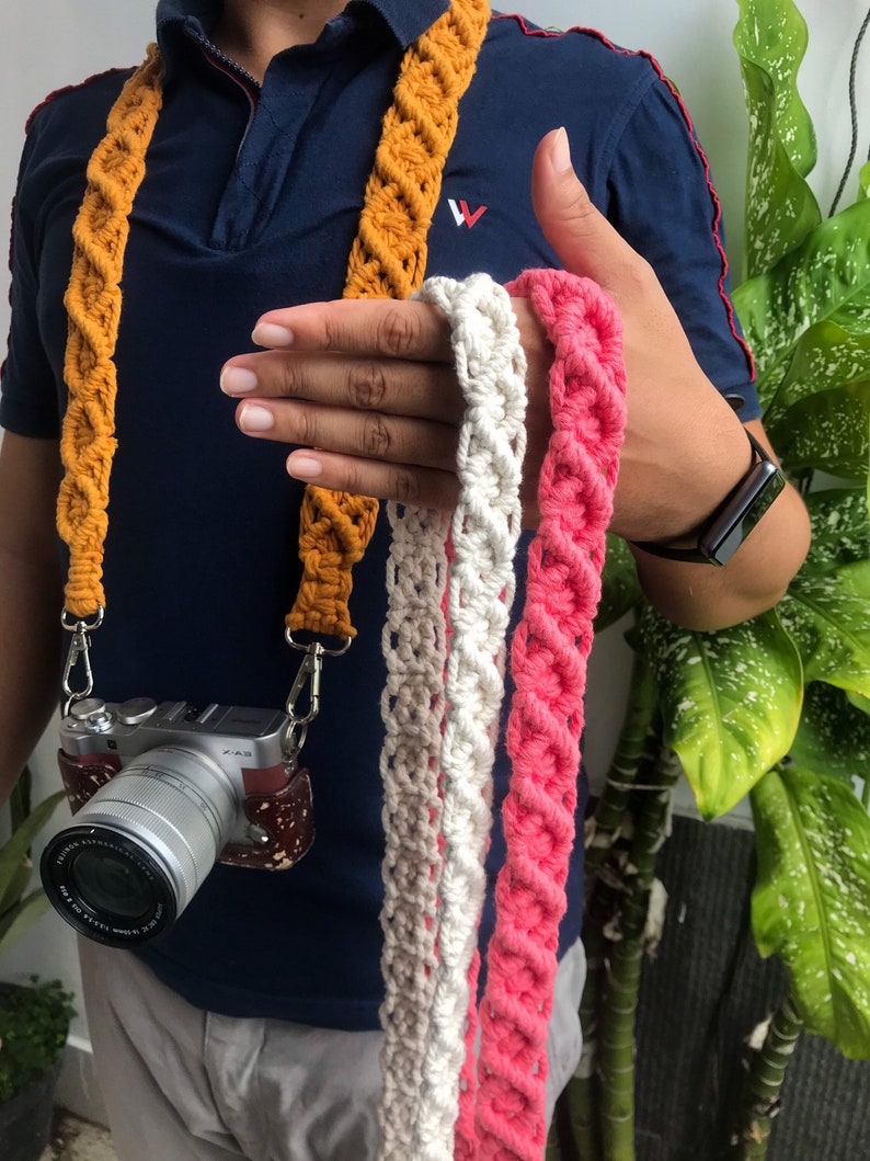 Macrame Camera Strap Custom Camera Accessories Photographer - Etsy