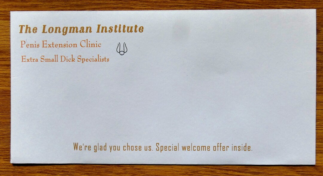 Funny Rude Prank Joke Envelope Embarrass Your Friends Penis Extension ...