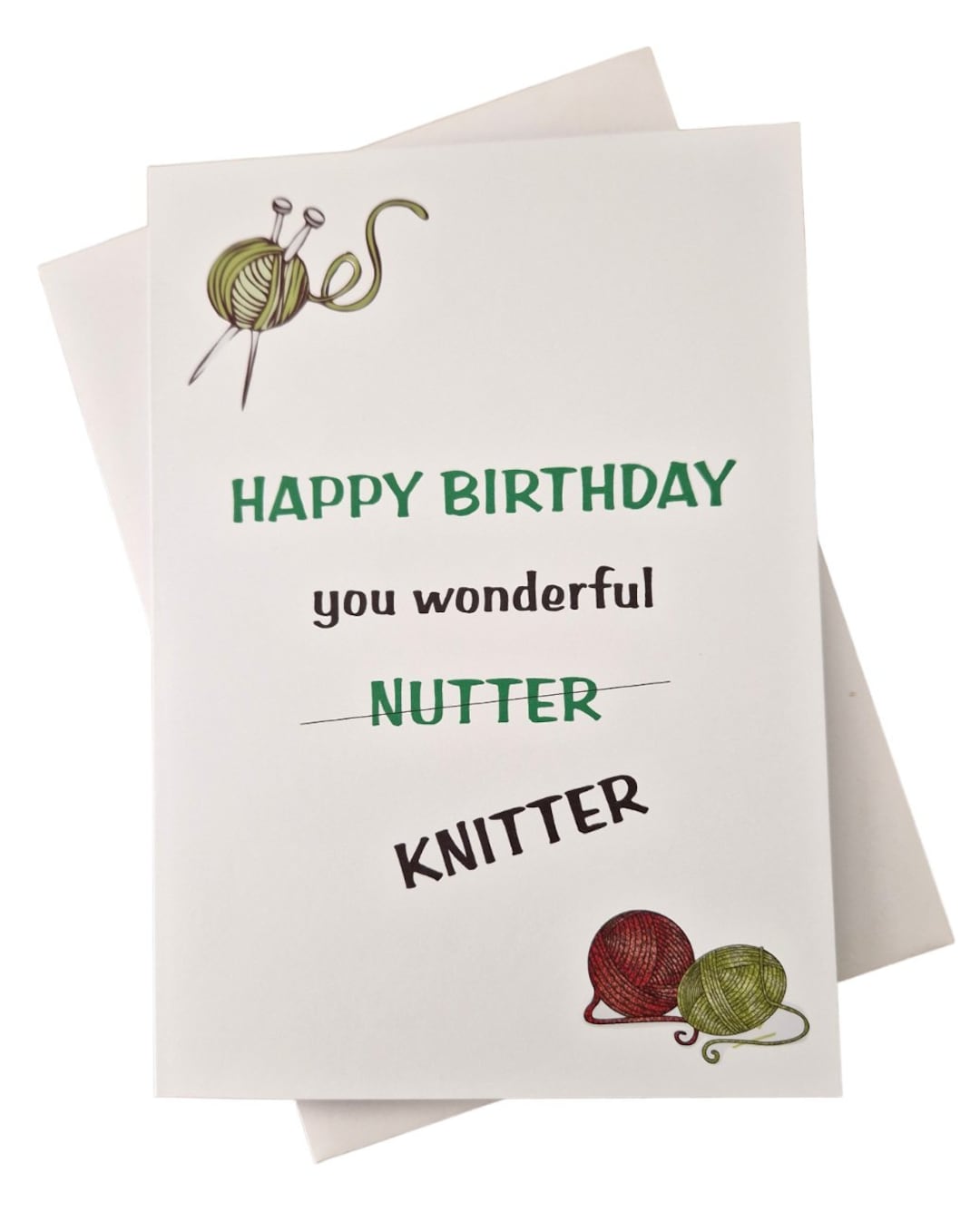 Funny Birthday Card for Knitters Knitting Birthday Card Birthday Card ...