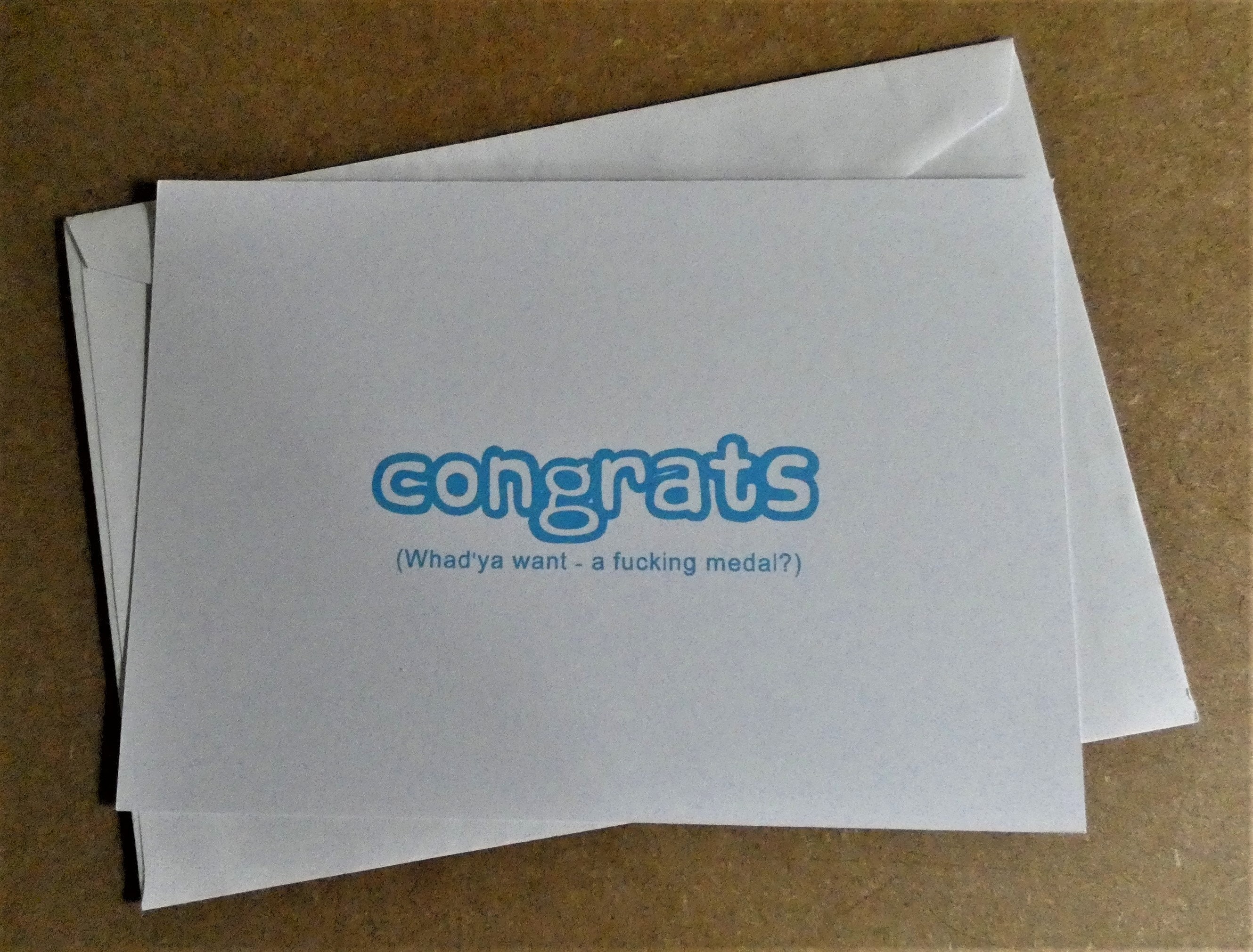 Funny Rude Sarcastic Congratulations Card Whad'ya Want a - Etsy UK